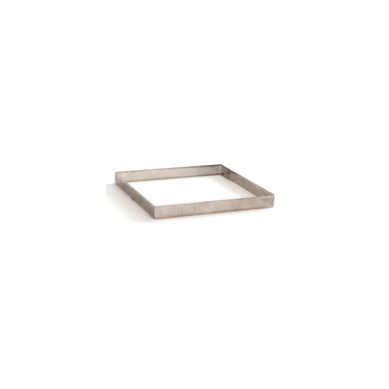 Decora - Tart shape perforated square, 15 X 15 X 2 H CM